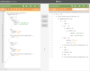Interpret JSON Encoded Data - Fast Reroute